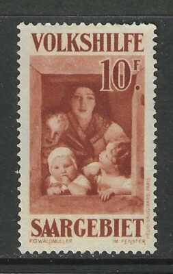 Germany 1931 plebiscite SAAR 10 + 10 Fr. semi postal issue mint* $ 142. ...