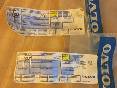 Genuine Volvo Retainers 3082293 / 3082292 | eBay