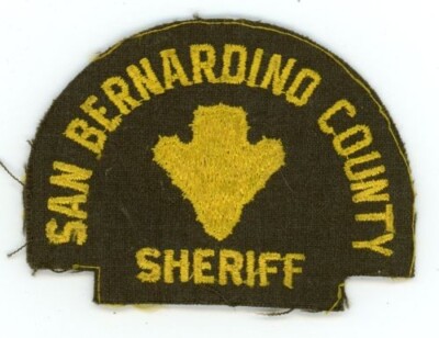 CALIFORNIA CA SAN BERNARDINO COUNTY SHERIFF NICE SHOULDER PATCH POLICE ...