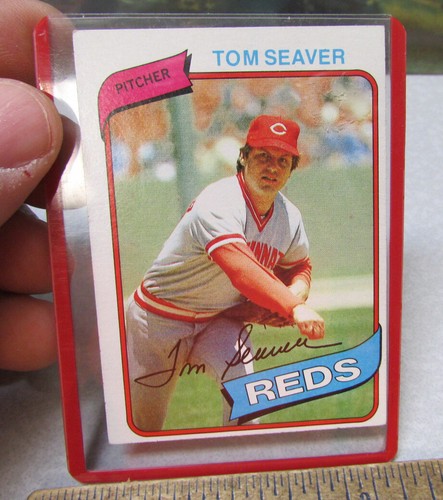 1980 Topps Baseball card, Tom Seaver cincinnati Reds #500, excellent ...