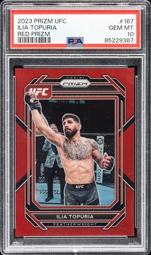 2023 Panini Prizm UFC Ilia Topuria #167 Red Prizm 150/199 | eBay.de