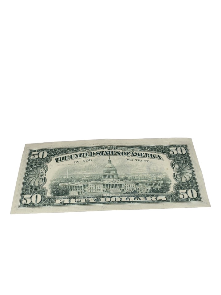 1981 $50 Fifty Dollar Bill Federal Reserve Note Chicago District ...