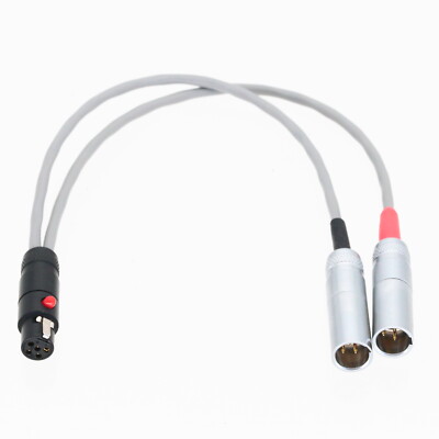 Mini-XLR 5-pin TA5F to Dual small-XLR TA3M 3-pin 8” L2B2AT Insert ...