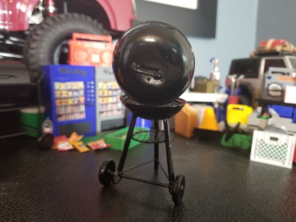 RC Scale BBQ Charcoal Barbecue Grill Rock Crawler Truck Dollhouse Mini ...