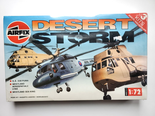 3 KITS Airfix 1:72 Desert Storm SA 330 Puma, Westland Lynx, Sea King ...