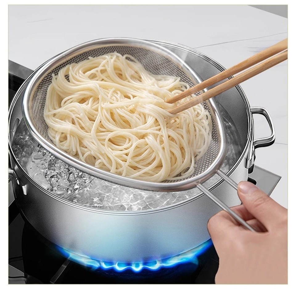 Boiling Scoop Kitchen Strainer Cooking Oil Boiling Water Double Coil ...
