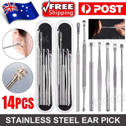 2Pack Ear Wax Remover Cleaner Spiral Safe Soft Tip Wax Removal Tool ...