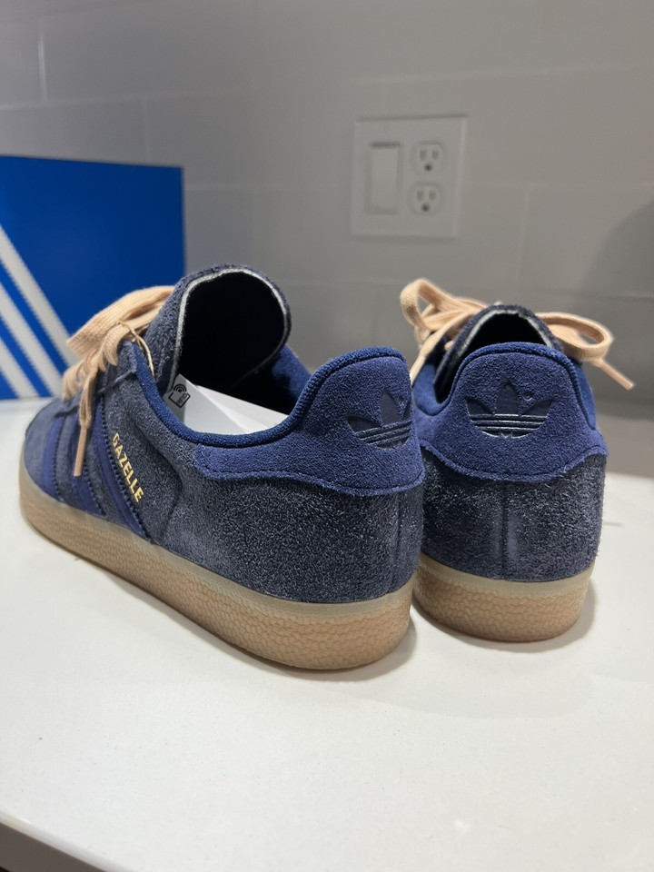 Gazelle Ink Blue Suede Size 8.5 Men’s Shoes GY7369 AUTHENTIC | eBay