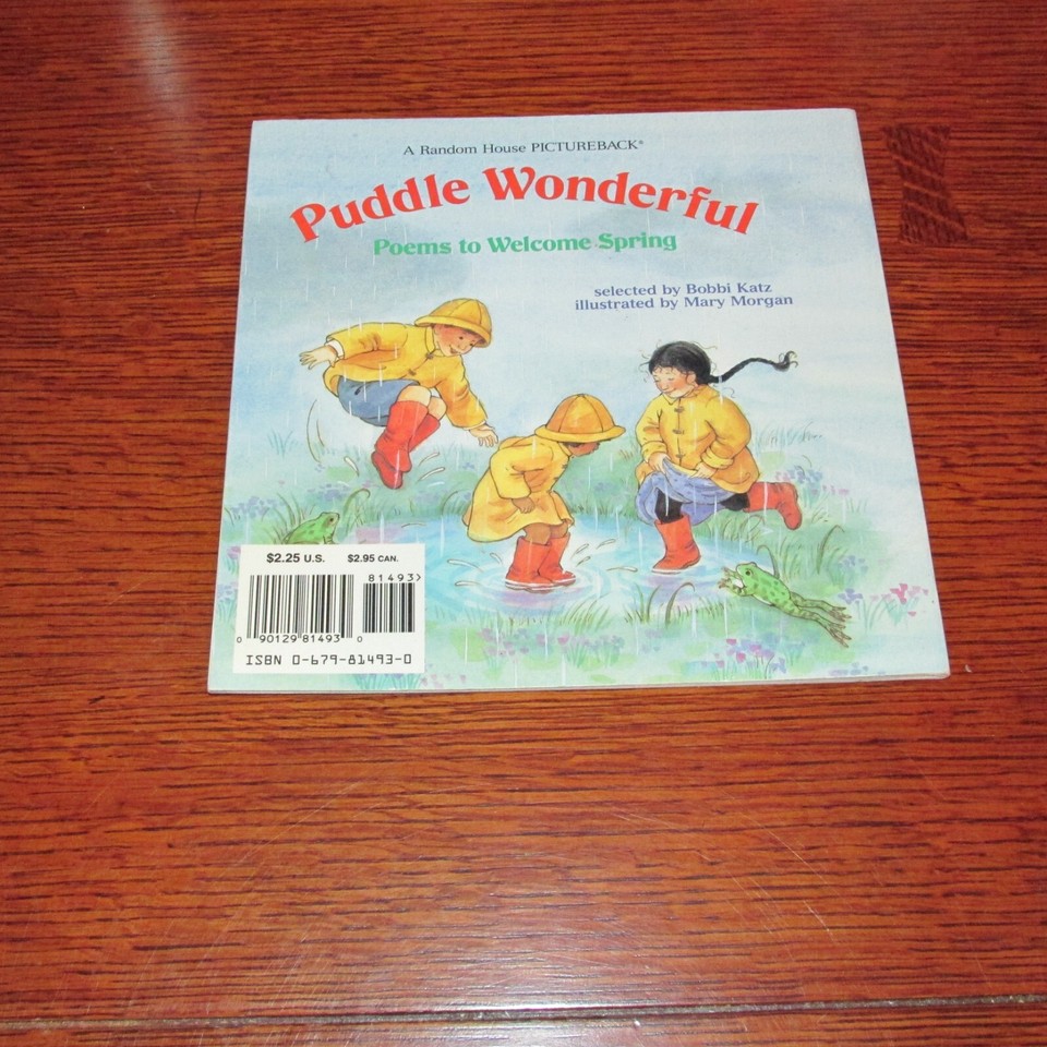 Puddle Wonderful Poems to Welcome Spring Poetry Paperback Bobbi Katz | eBay