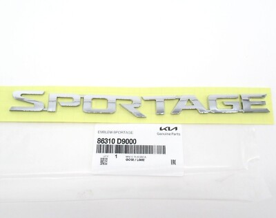 GENUINE Sportage Lettering Logo Emblem 86310D9000 for Kia Sportage QL ...