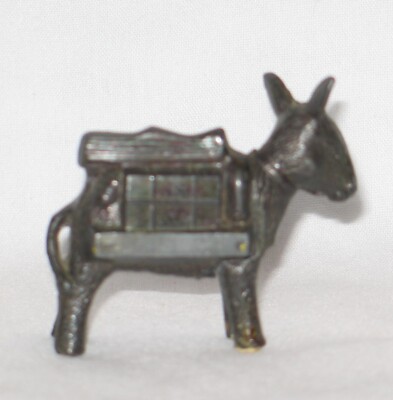 Old pot metal pack mule burro horse western miner type | eBay
