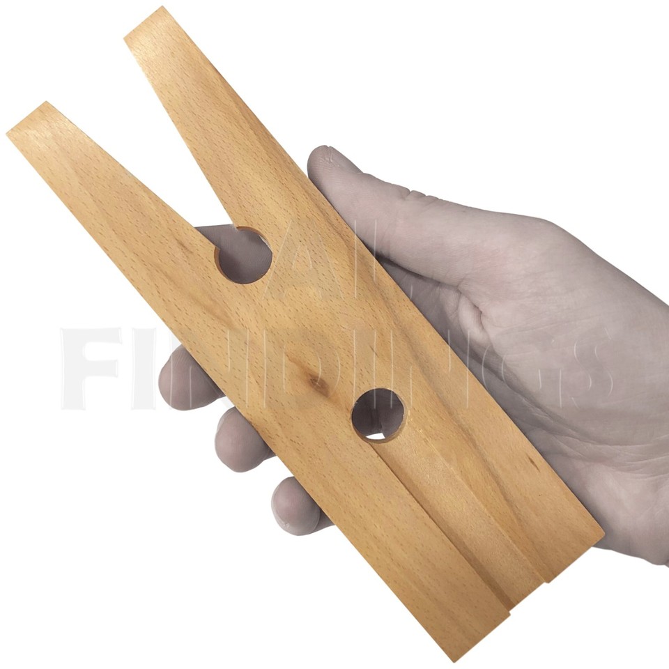 8" 200mm Hardwood Bench Pin Vice / Clamp Jewellers V Slot Watch Repair ...