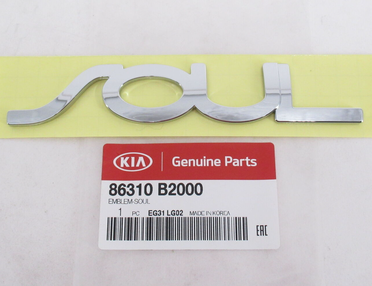 Genuine OEM Kia 86310 B2000 Rear Hatch Emblem 2014-2019 Soul Series | eBay