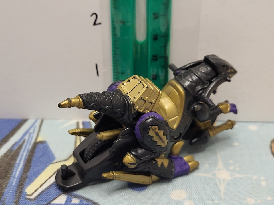 Rare Diecast Motorcycle Black Gold Raptor Dino MMPR Power Rangers ...