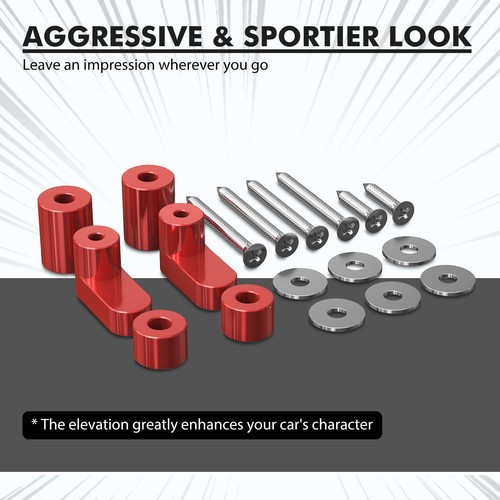 For Ford Fiesta ST Hatchback 2018+ MK8 Rear Wing Extension Wing Riser ...