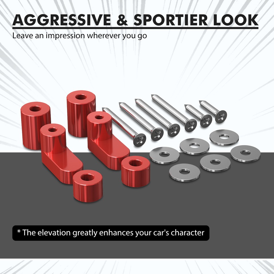 For Ford Fiesta ST Hatchback 2018+ MK8 Rear Wing Extension Wing Riser ...