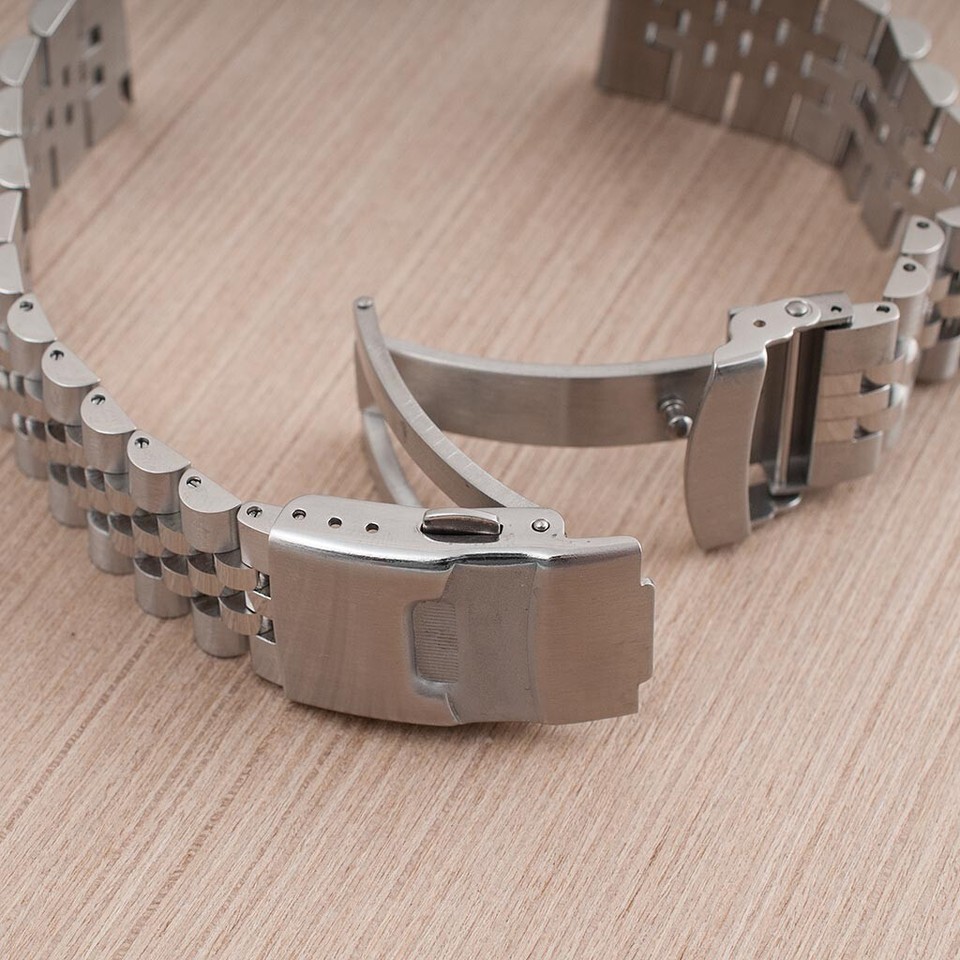 Q Timex Jubilee Watch Bracelet M79 GMT Chrono Replacement 18mm Strap ...