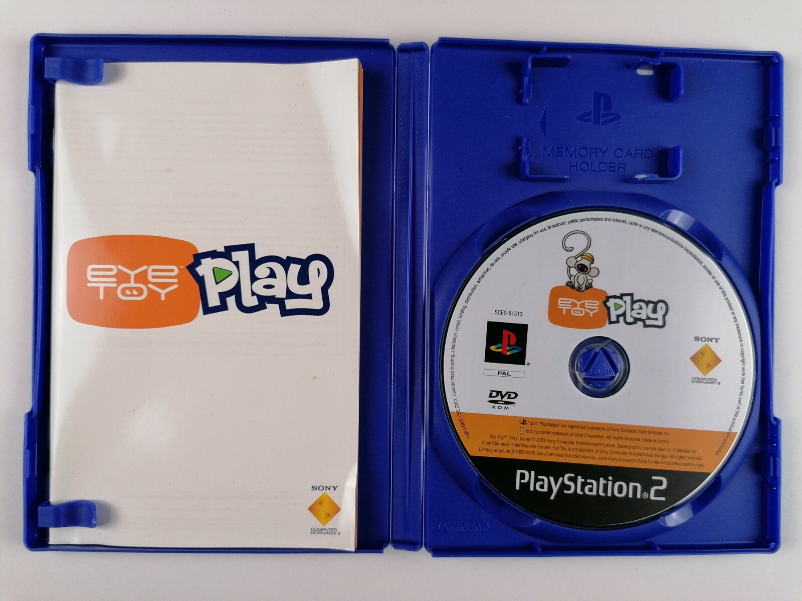 Eye Toy Play & Eye Toy Play Pom Pom Party Sony Playstation PS2 Game Lot ...