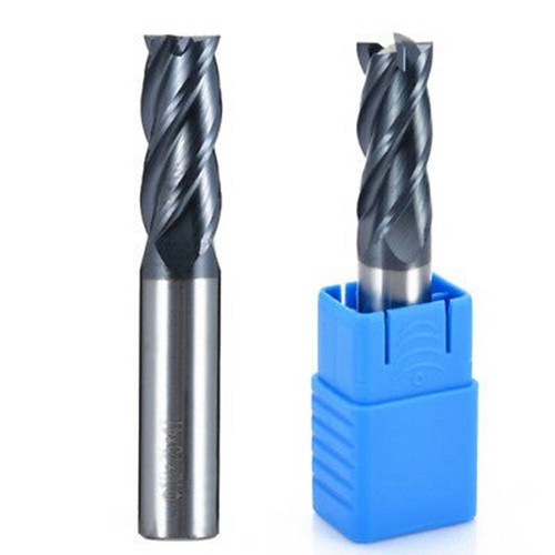 12MM Solid Carbide End Mill with 4 Flutes HRC50 75MM Length 12MM Shank ...
