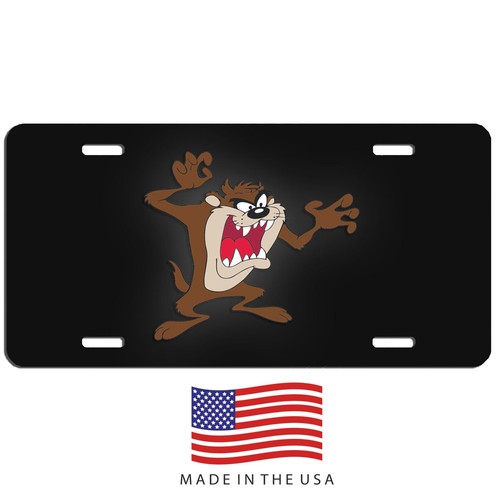 Tasmanian Devil license plate car truck SUV tag black | eBay