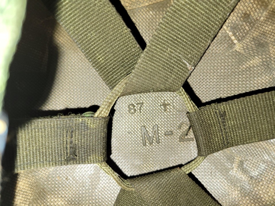 Surplus Military Helmet with New Cover - Likely Desert Storm Era GI ...