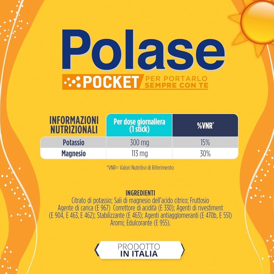 Polase Pocket, Integratore Alimentare Magnesio E Potassio Da Assumere ...