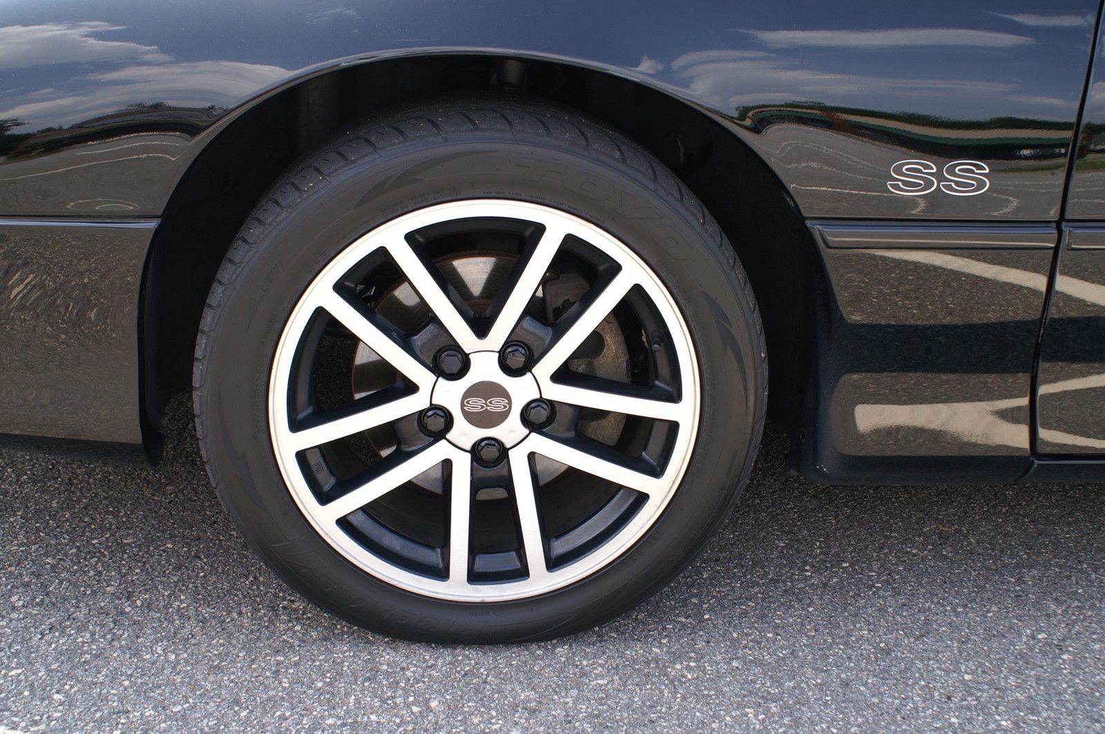 Center Cap Decals - Black W/ Red Letters, Fits 2-1/4" Diameter 96-02 ...