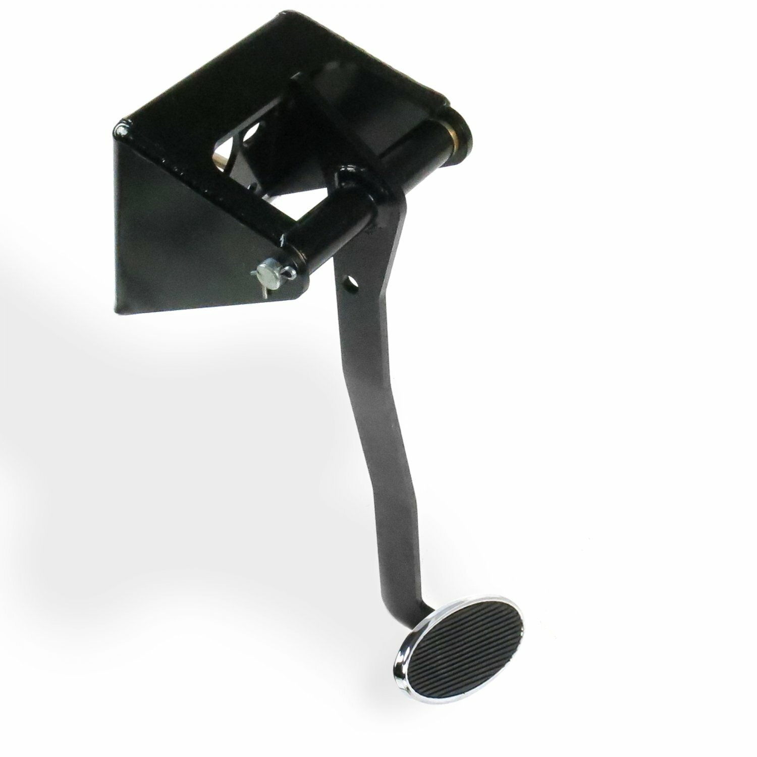 Universal FW Brake Pedal Bracket kit with Lg Oval Chr Pedal Pad frame ...