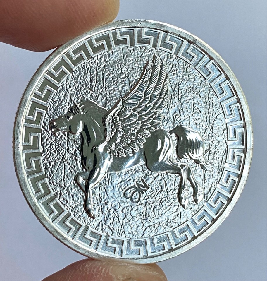 2022 St. Helena Pegasus Jennie Norris 1 oz .999 Silver Dollar £1 BU ...