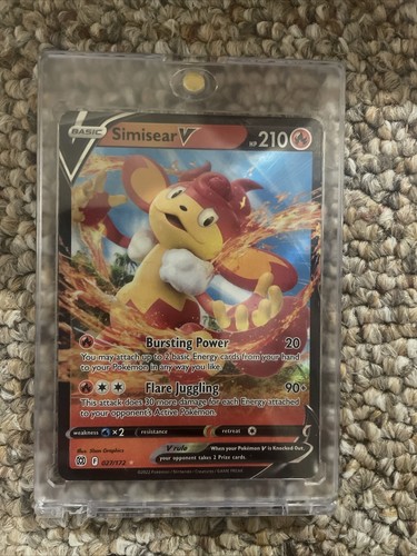Simisear V 027/172 Ultra Rare Brilliant Stars Pokemon TCG | eBay
