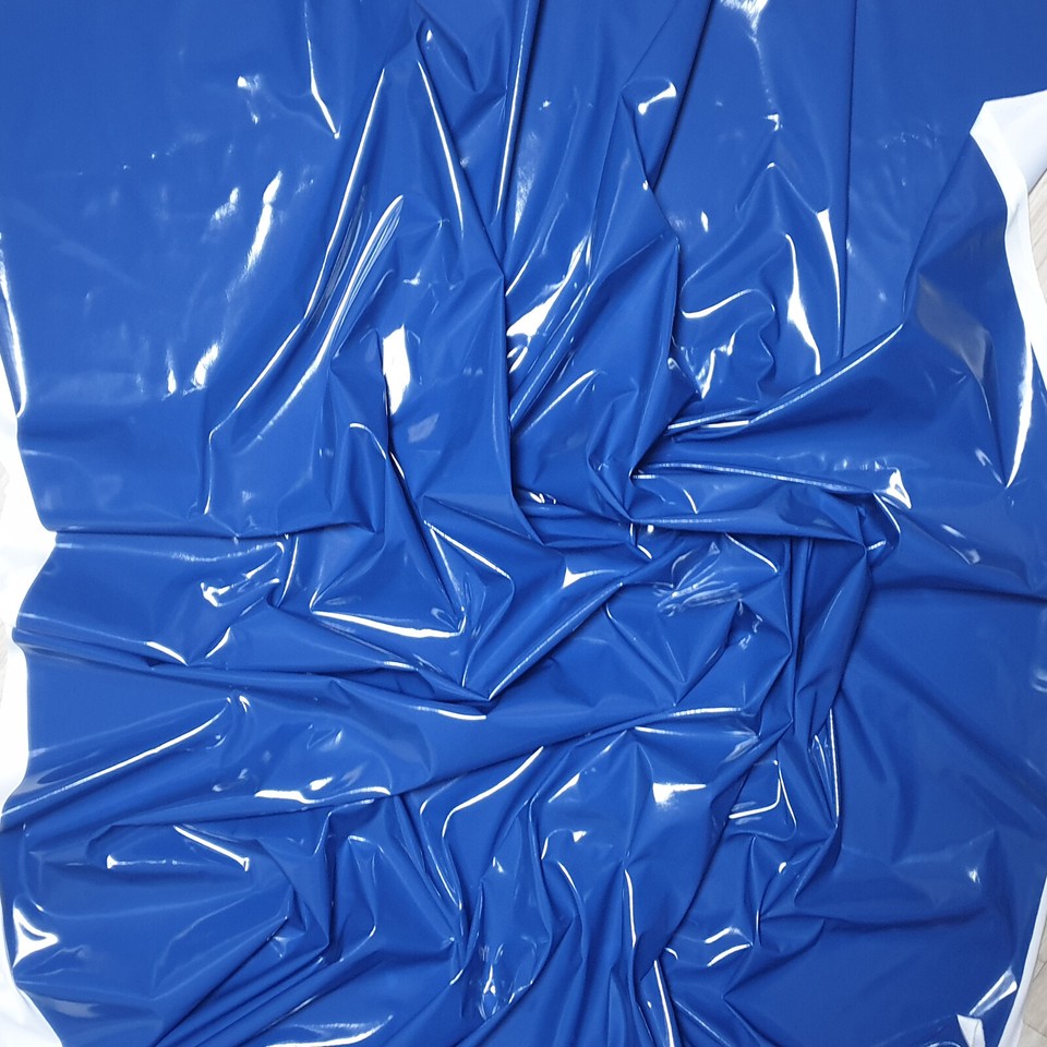 SHINY HIGH GLOSS PVC STRETCH RUBBER VINYL PLEATHER GOTH FETISH CLOTH ...