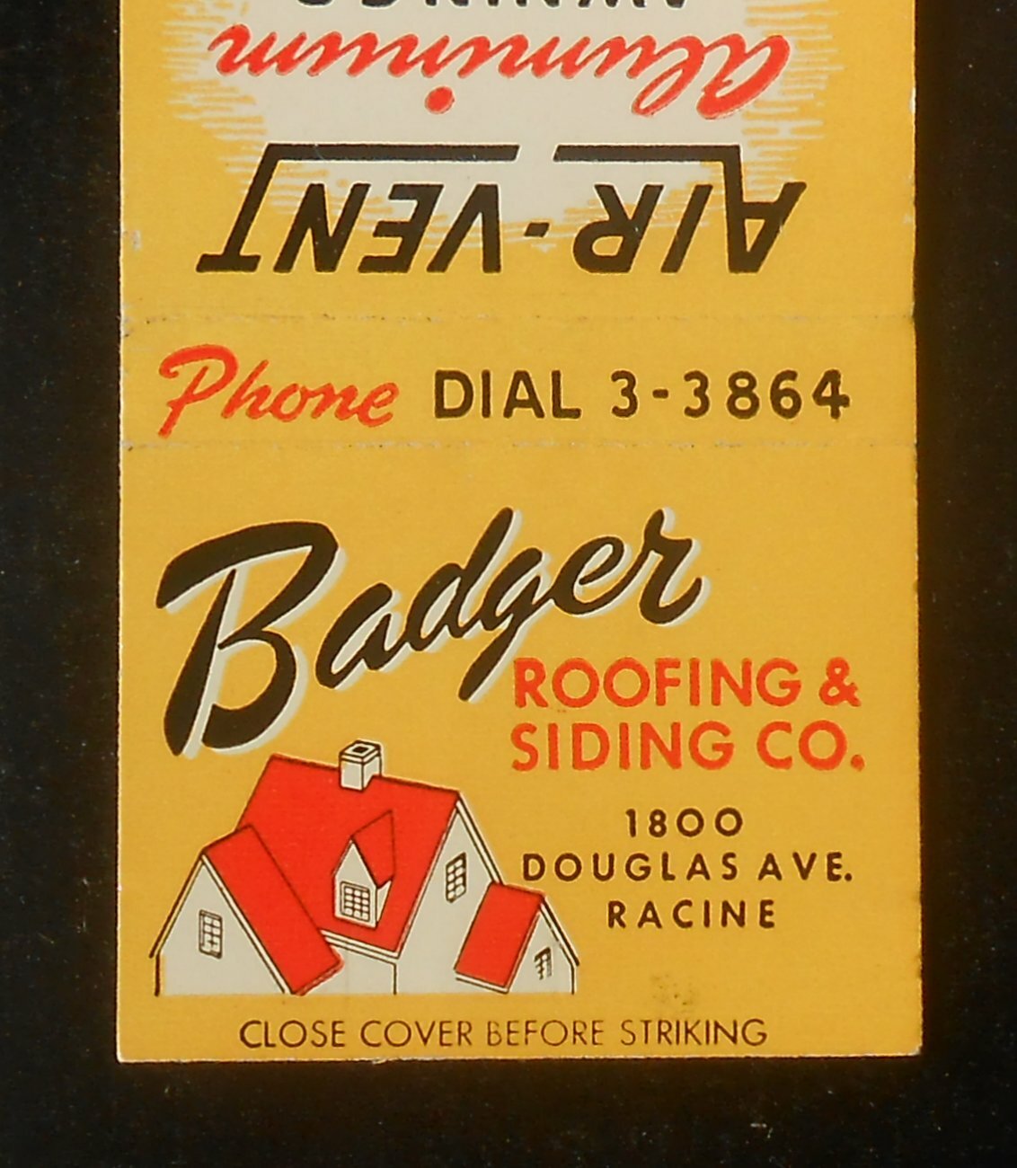 1950s Air-Vent Aluminum Awnings Badger Roofing & Siding Co. Douglas Av ...