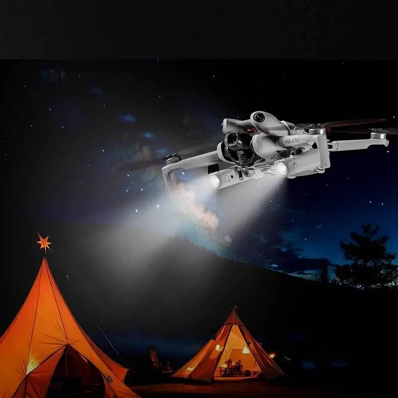 For DJI Mini 4 Pro Dual Searchlight Rechargeable Night Flight Light ...