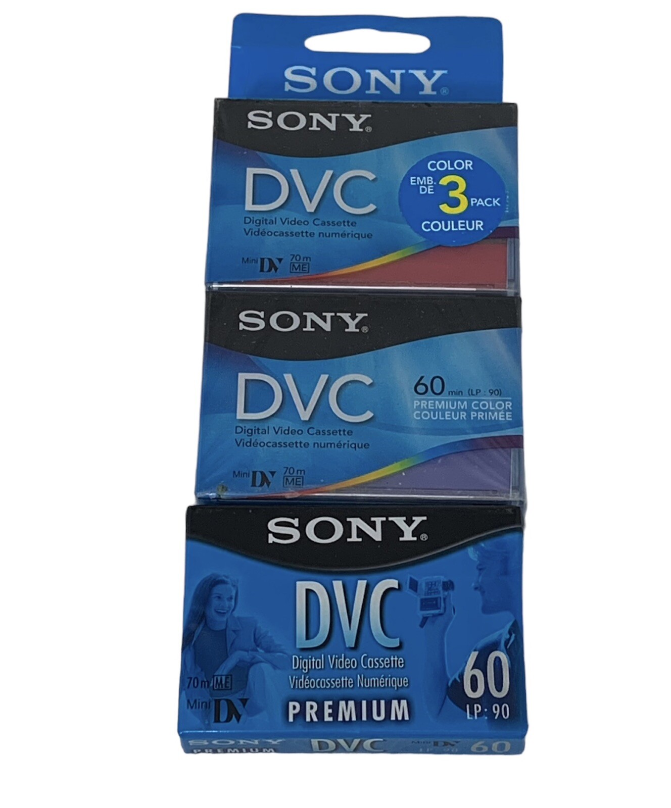 Sony Mini DV DVC Digital Video Cassette Tape 60 Minute Lot Of 3 | eBay