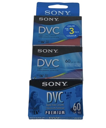 Sony Mini DV DVC Digital Video Cassette Tape 60 Minute Lot Of 3 | eBay