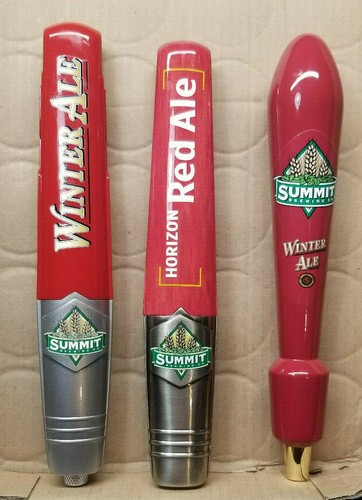 LOT OF 3 SUMMIT BREWING COMPANY BEER TAP HANDLES Winter Red Gear Shift ...