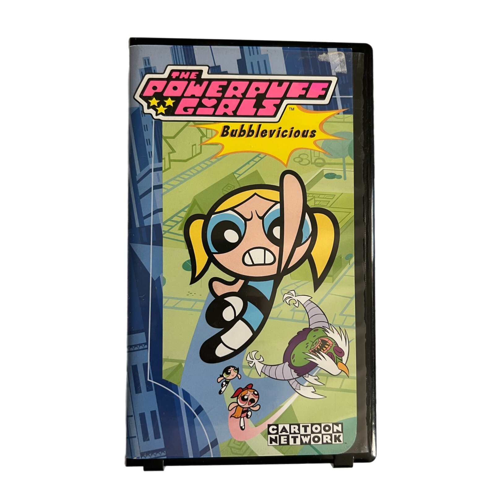 Vintage The Powerpuff Girls Bubblevicious VHS Tape Clamshell Cartoon ...