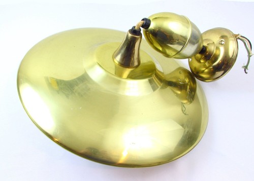 Vintage Brass Retractable Light Fixture Mid Century 1950's AS-IS (No ...