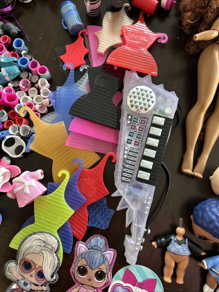 Huge Lot LOL Surprise OMG Dolls Pets Lil’ Sisters Accessories Clothes ...