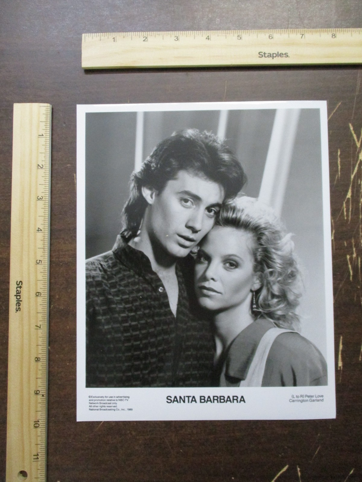 PRESS PROMO PHOTO SOAP OPERA SANTA BARBARA PETER LOVE & CARRINGTON ...