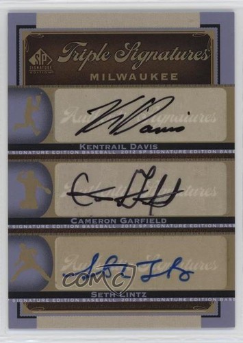 2012 SP Signature Edition Kentrail Davis Cameron Garfield Seth Lintz ...