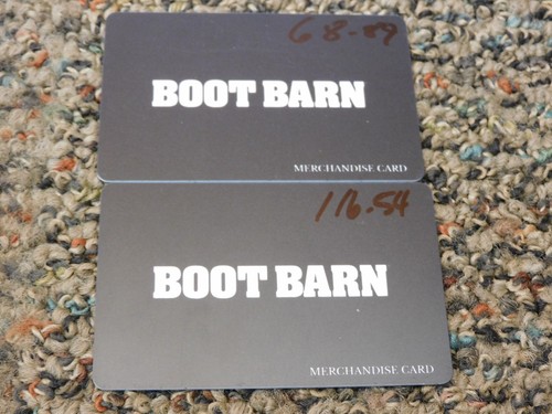 Boot Barn Gift Cards/ Merchandise Cards $185.43 | eBay