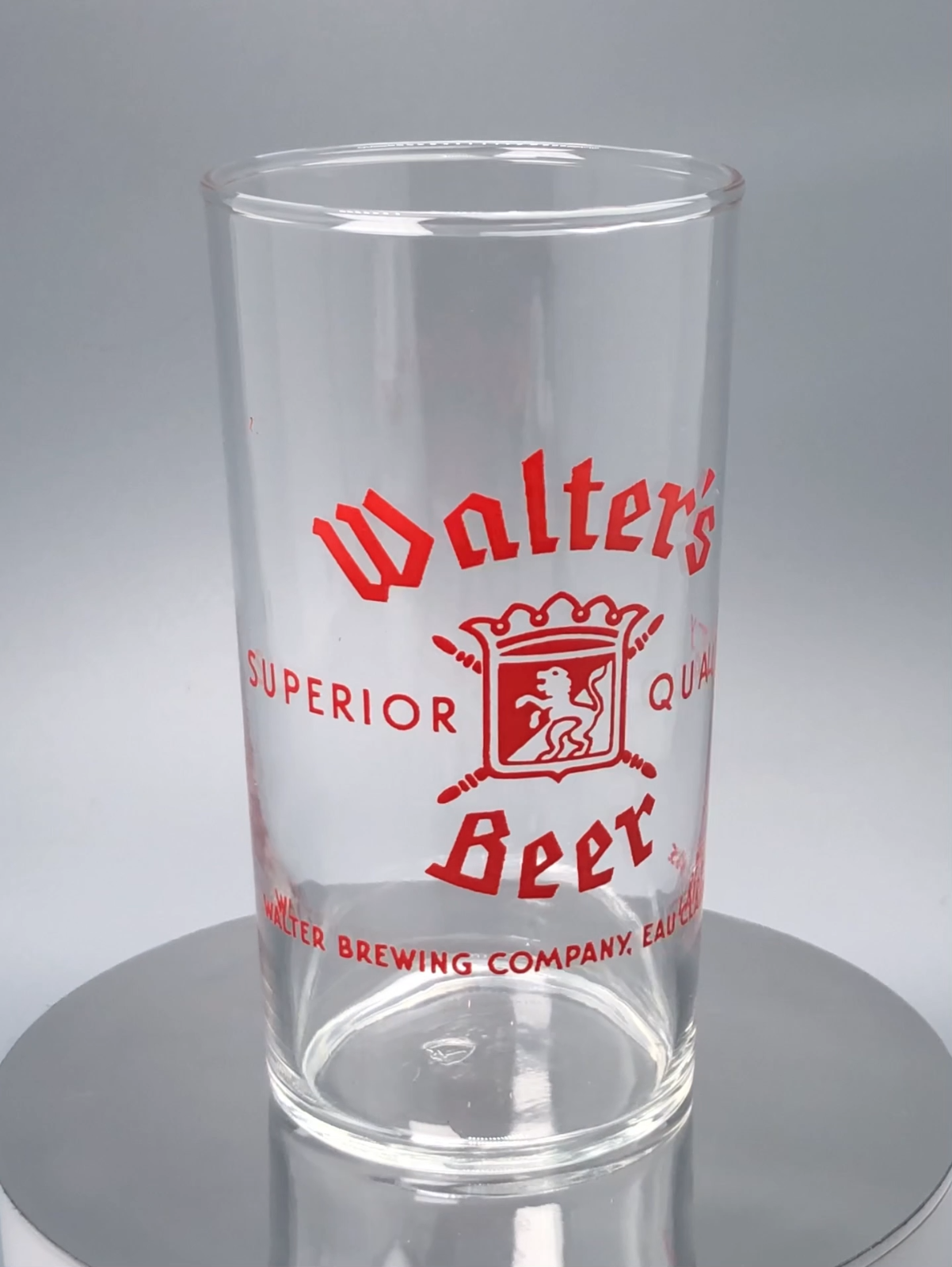 Walters Beer Shell Glass / Vtg Tavern Barware Advertising / Man Cave ...