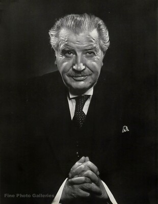 1946 Original JOSEPH BECH Luxembourg Prime Minister YOUSUF KARSH Photo ...