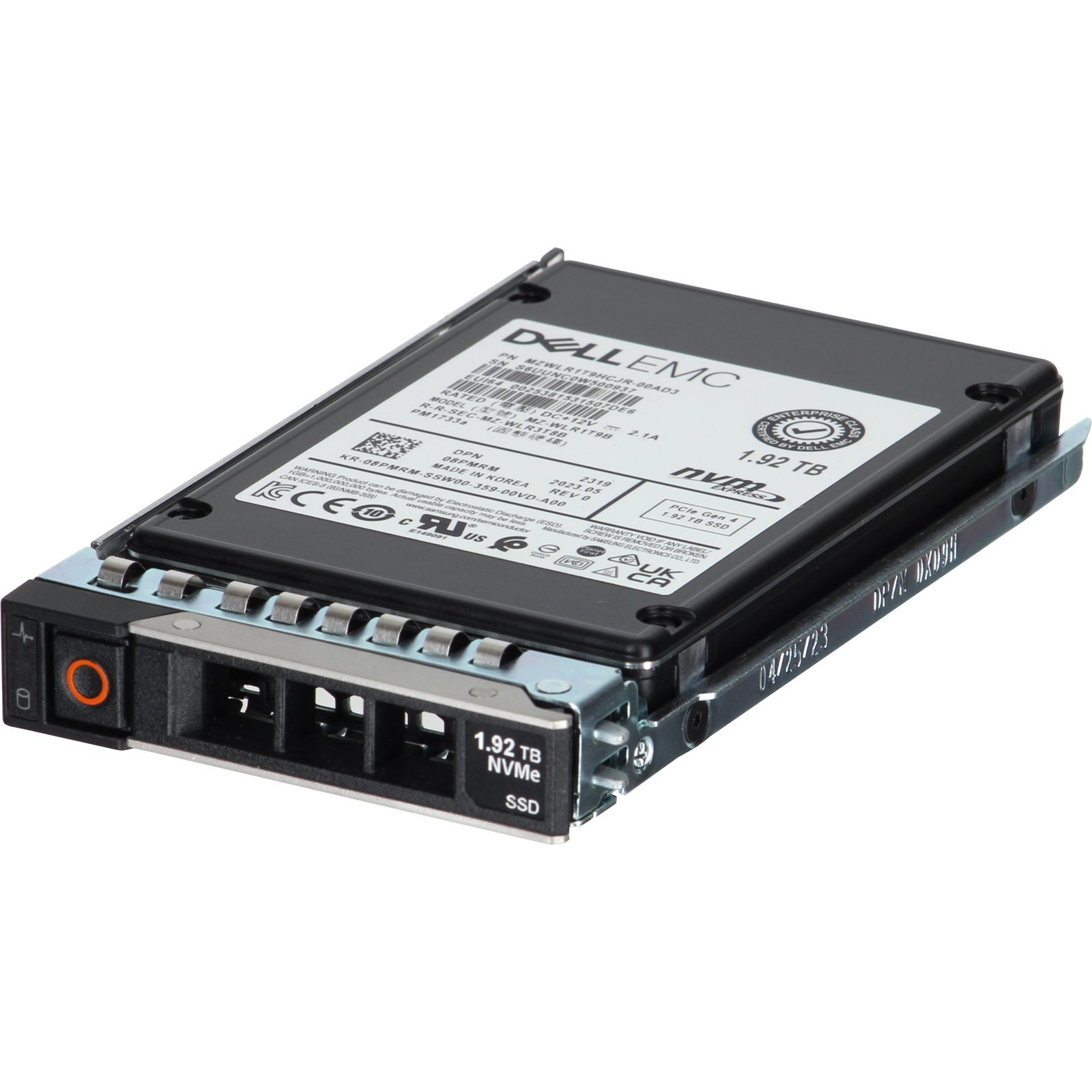 Dell 1.92TB PCIe Gen4 NVMe RI TLC 2.5 SSD PM1733a (MZWLR1T9HCJR-00AD3 ...