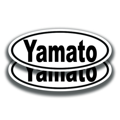 YAMATO NAME DECALs 2 Stickers Bogo Car Truck Bumper Window | eBay