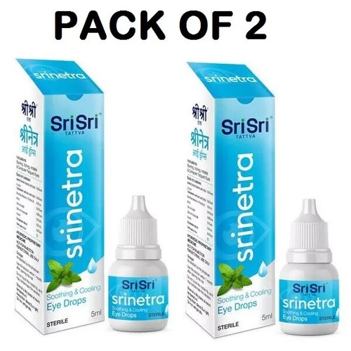 2 X Sri Tattva Sri Netra Eye Drops 5ml relief to fatigued eyes, burning ...