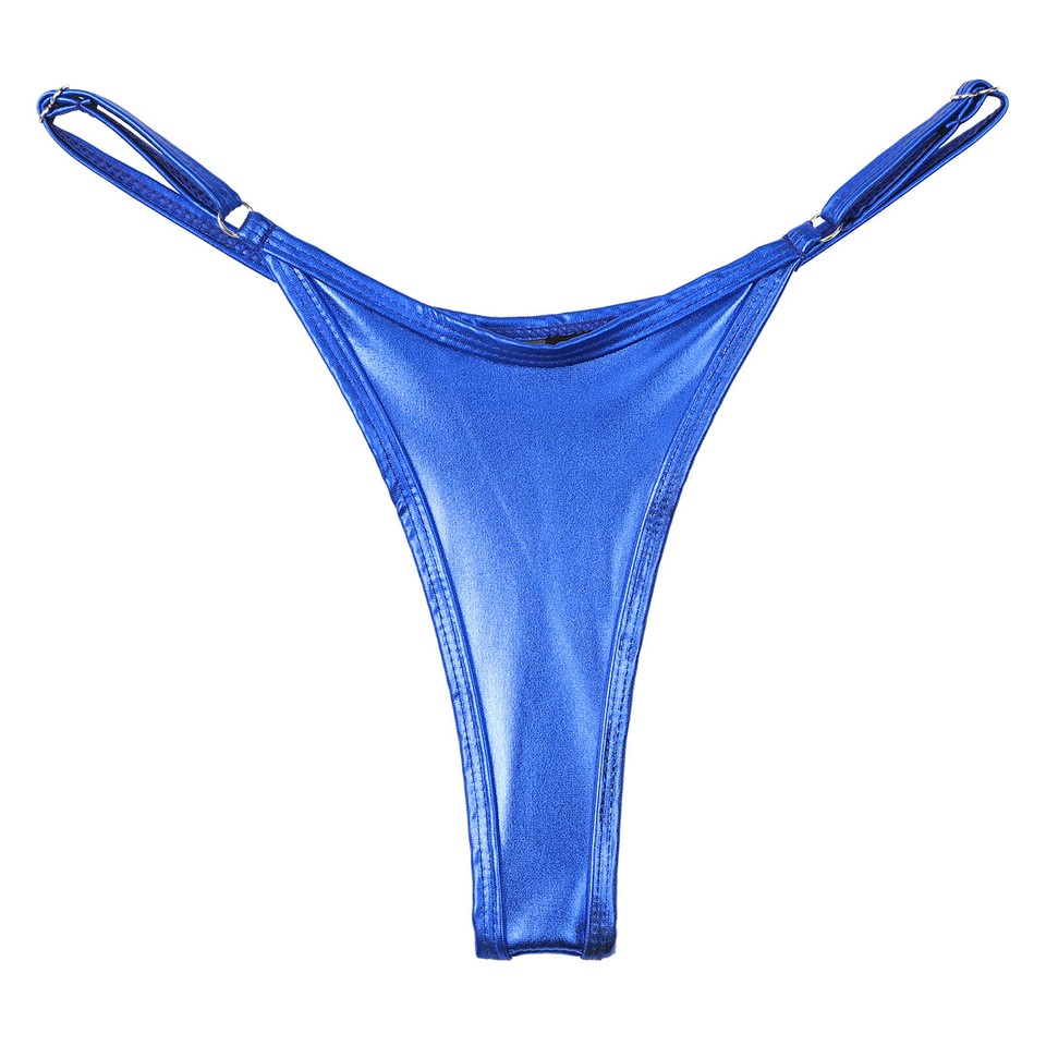 Womens Shiny Metallic Panties Sexy G-String Thongs Micro Briefs ...