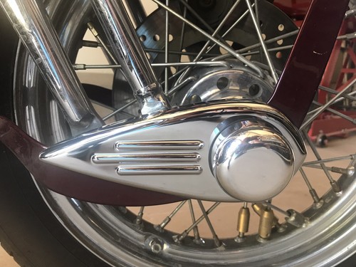 HARLEY HERITAGE SPRINGER FLSTS CHROME TEAR DROP FRONT ROCKER COVERS ...