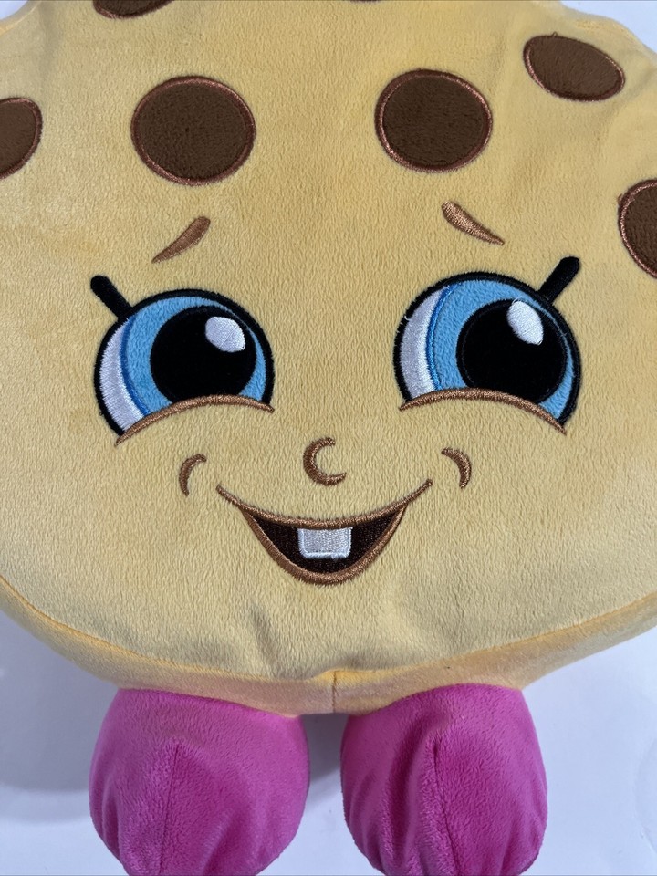 16" Shopkins Kooky Cookie Plush Pillow Stuffed Animal Toy Yellow 2013 ...